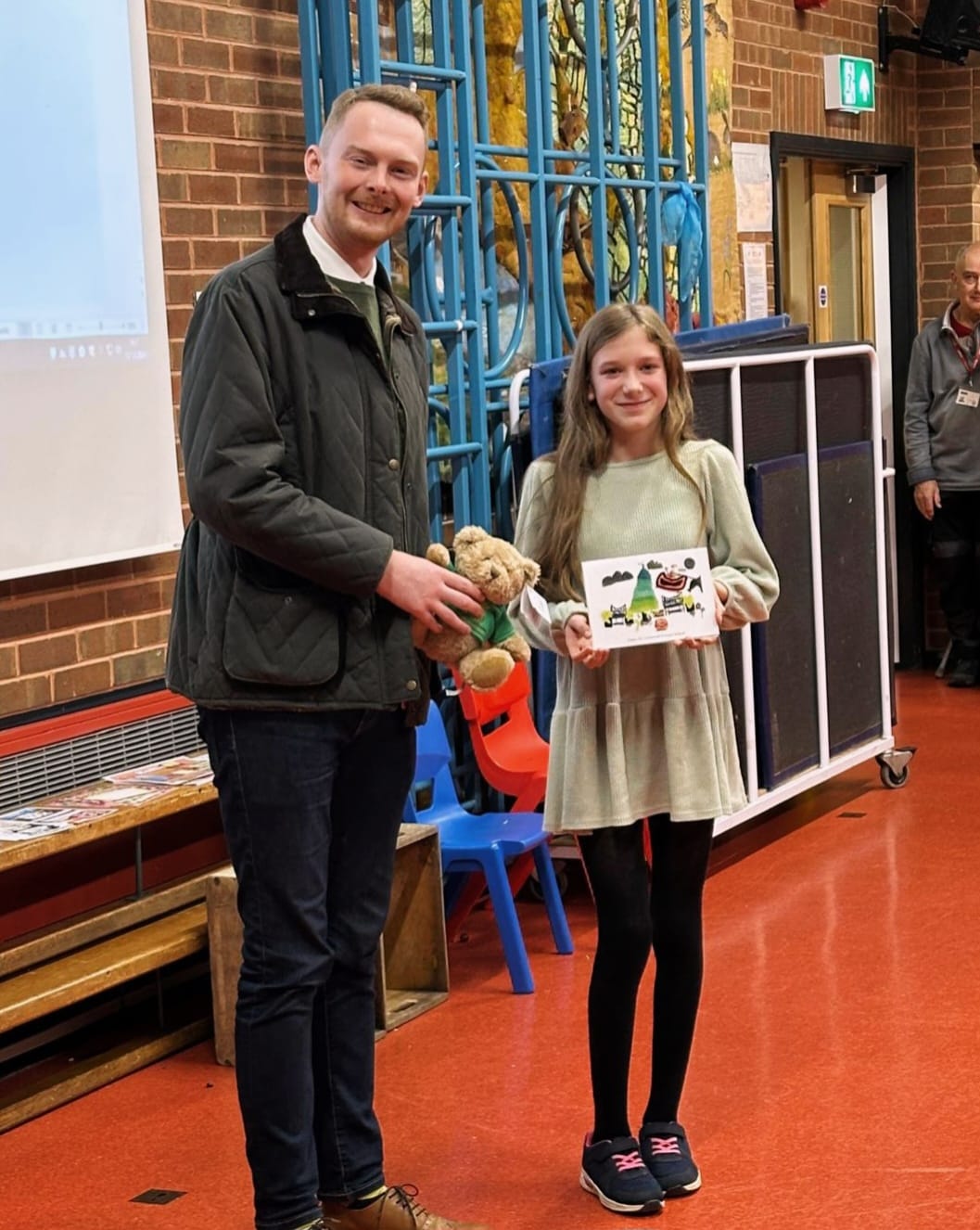 Well done Eden! Luke presents a prize to the winner of his 2024 ...